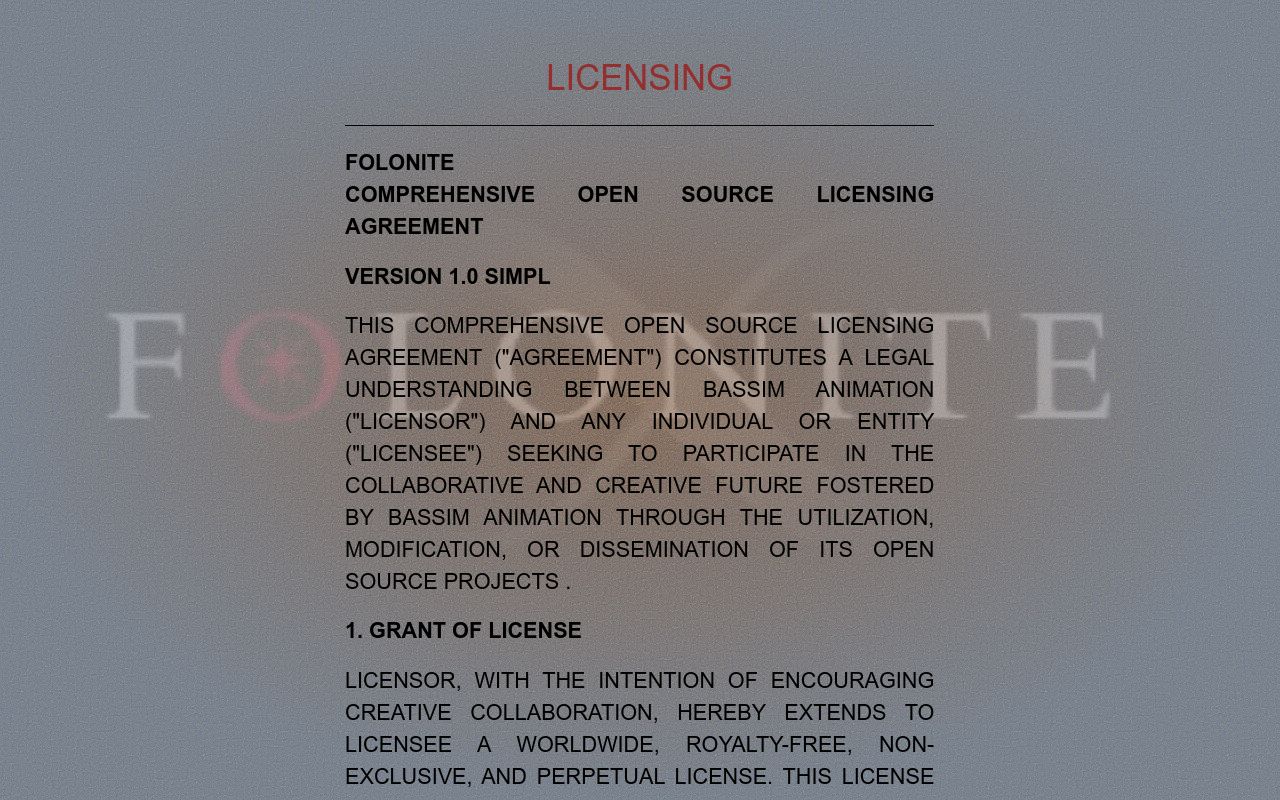 Licensing Details